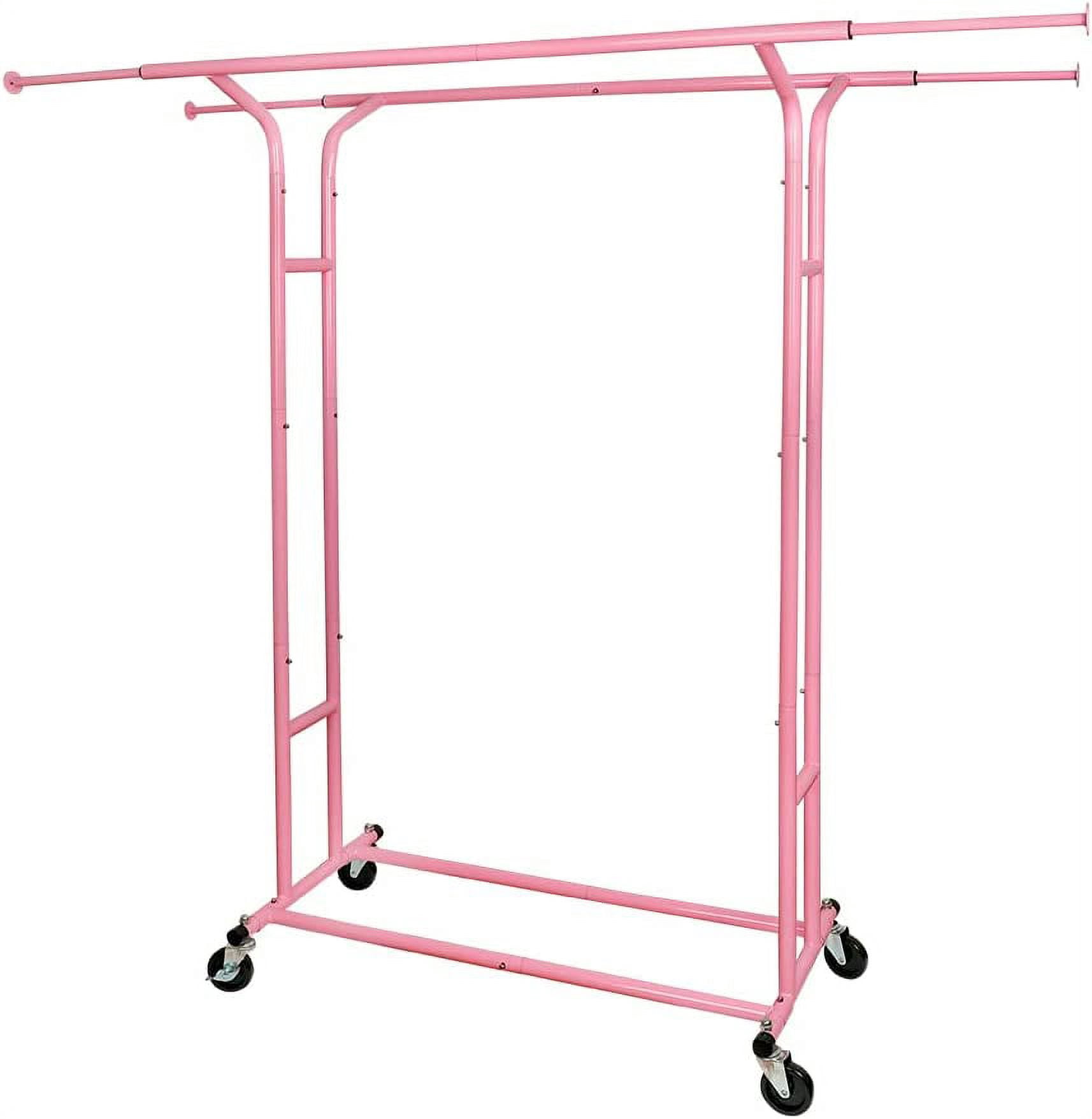 ZXNYH Heavy Duty Double Rod Clothing Garment Rack for Hanging Clothes ...