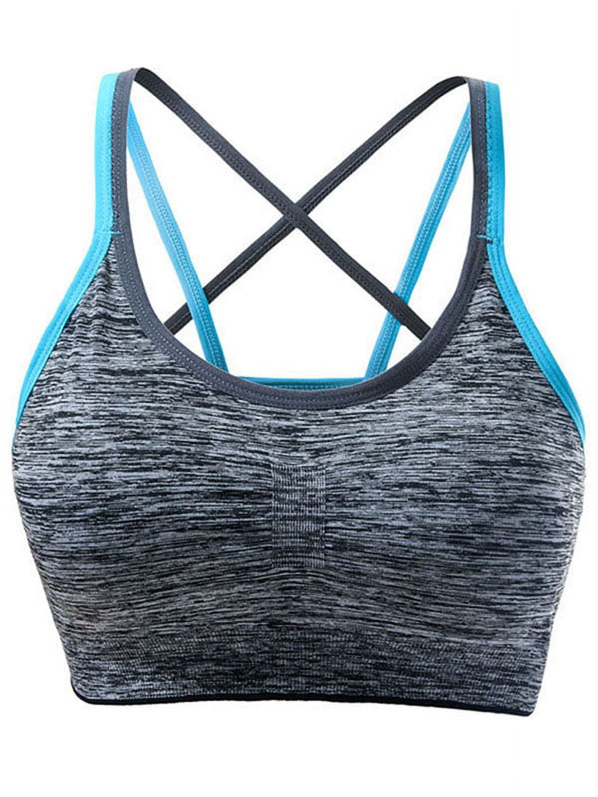 ZXSXSY Women Removable Padded Sports Bras for Workout Fitness Yoga ...