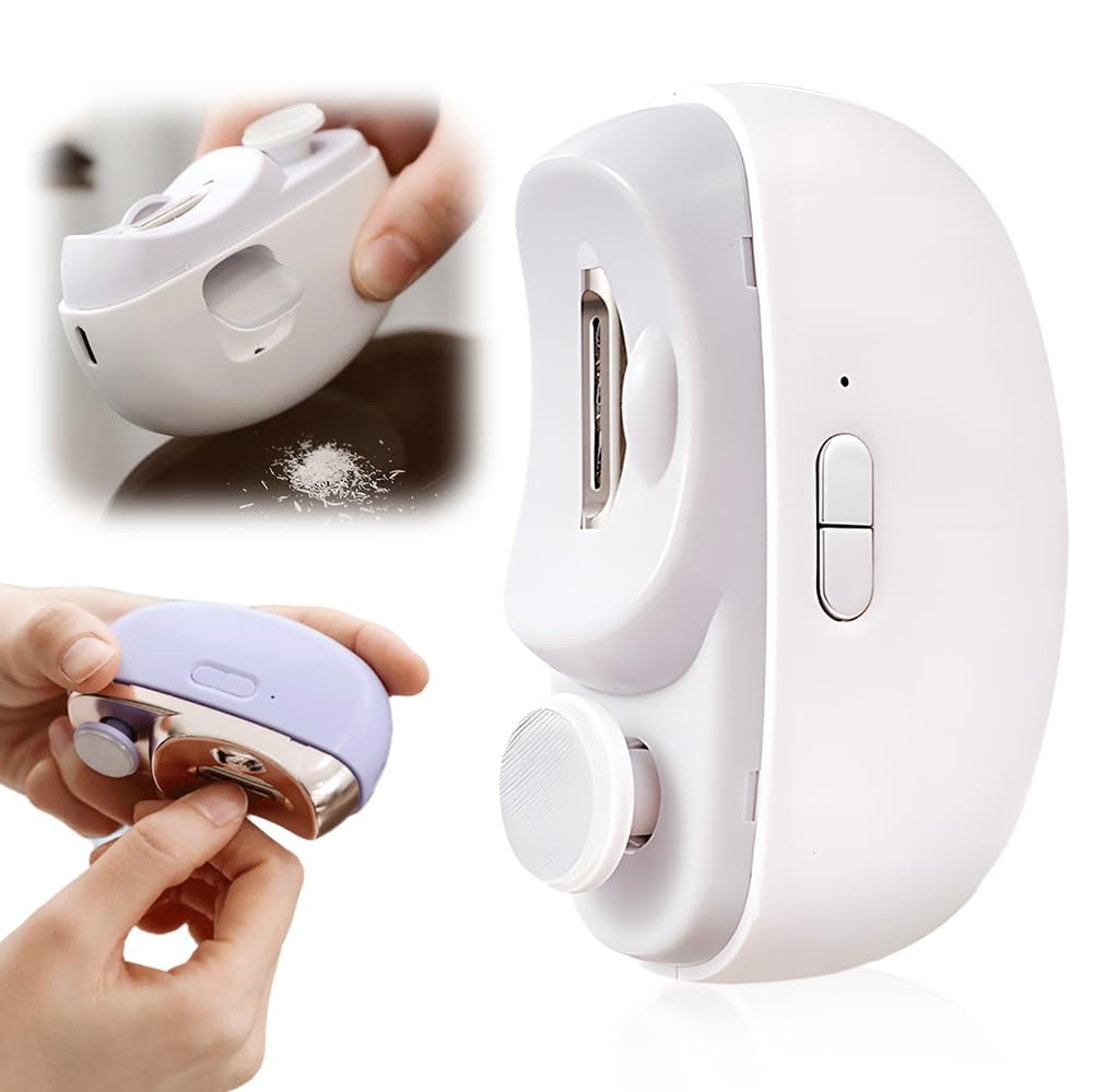 ZXY 2 in 1 Electric Polishing Automatic Nail Clippers, 2025 Upgraded Electric Nail Clippers for ...