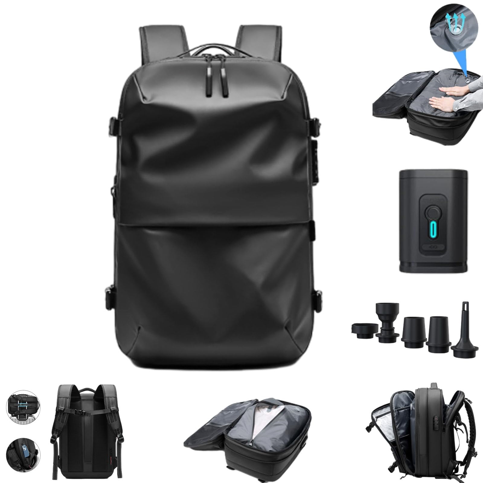 ZXY Travel Compression Backpack, 60L Expandable Vac Pack Backpack ...