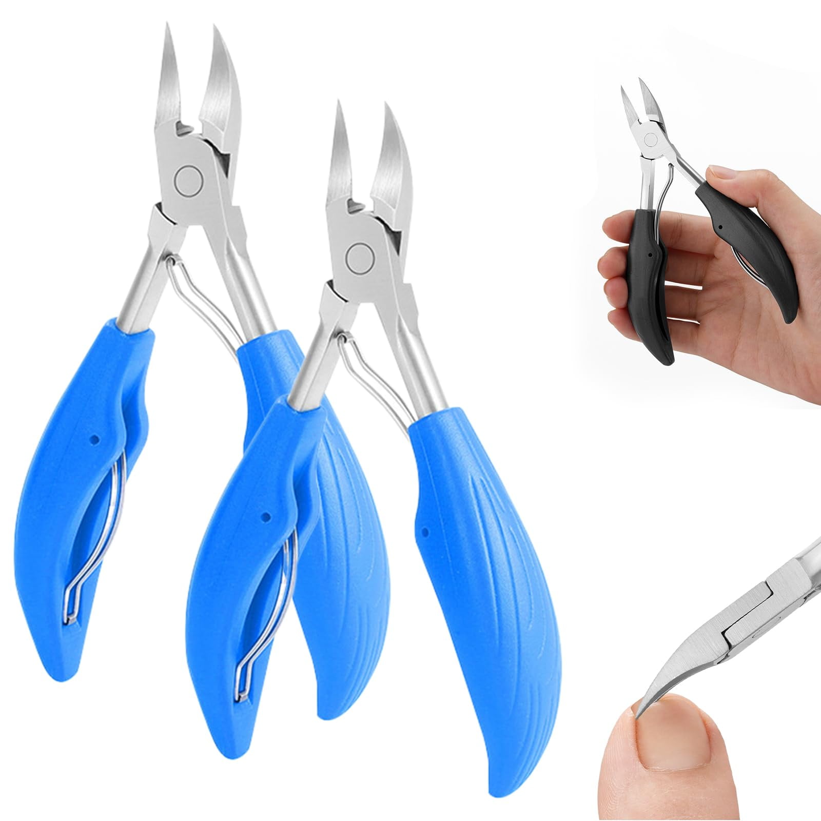 ZXY Wide Jaw Opening Anti-Splash Slanted Nail Clipper, 2025 Upgraded ...