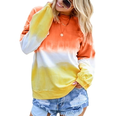 STARVNC Women Colorblock Pocket Hooded Long Sleeve Sweatshirt - Walmart.com