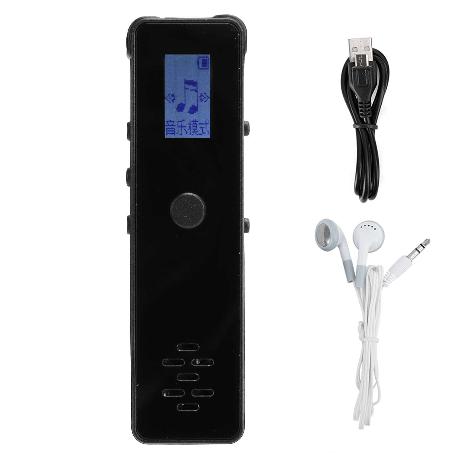 ZY‑LY01 Portable Professional Digital Voice Recorder ABS Mini MP3 Music ...
