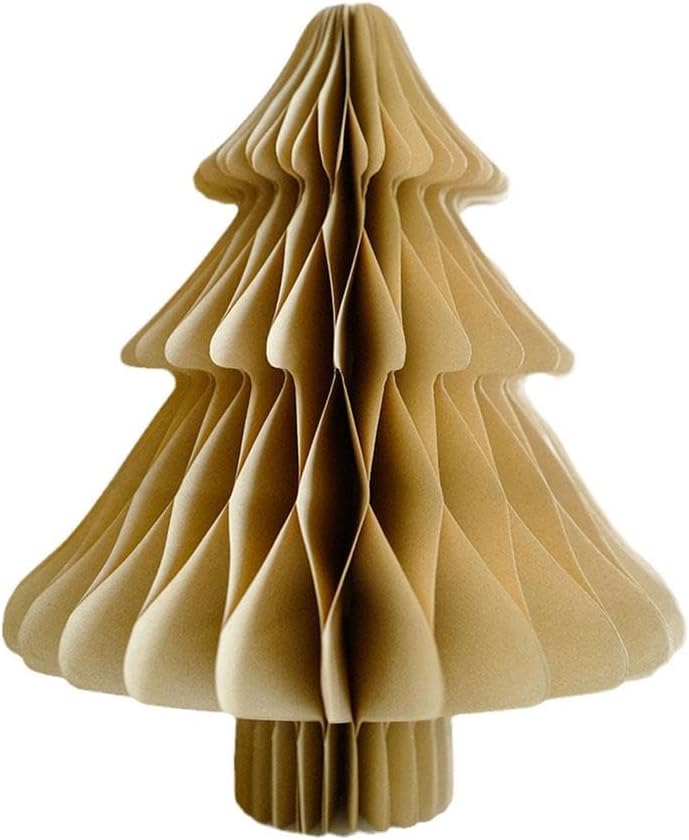 ZY11/8 Inch Paper Christmas Tree Centerpiece Decoration, Red Gold ...