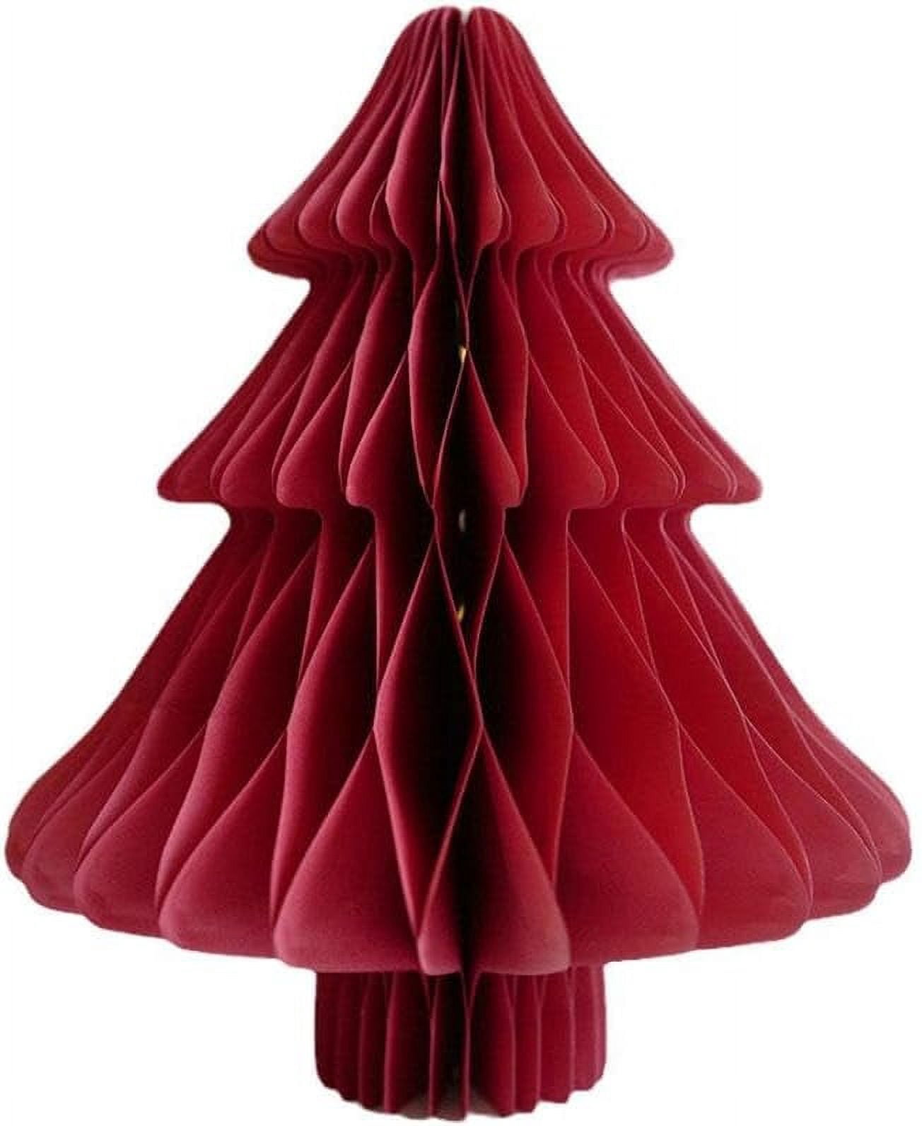 ZY11/8 Inch Paper Christmas Tree Centerpiece Decoration, Red Gold ...