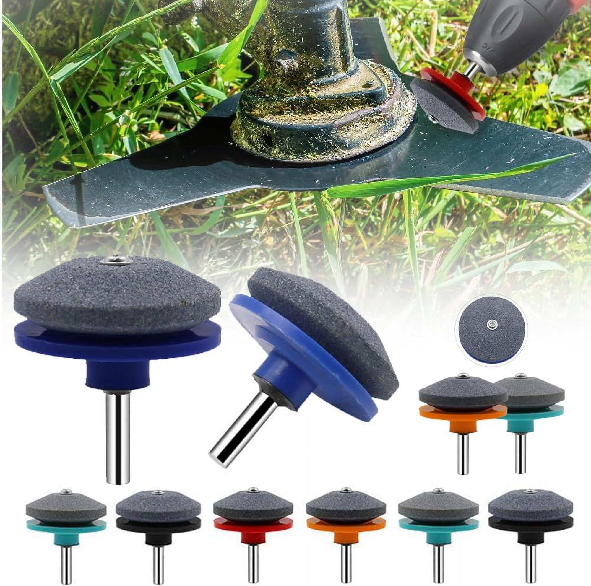 Zy3 5pcs Lawnmower Dull Blade Sharpener 2024 New Lawn Mower Blade