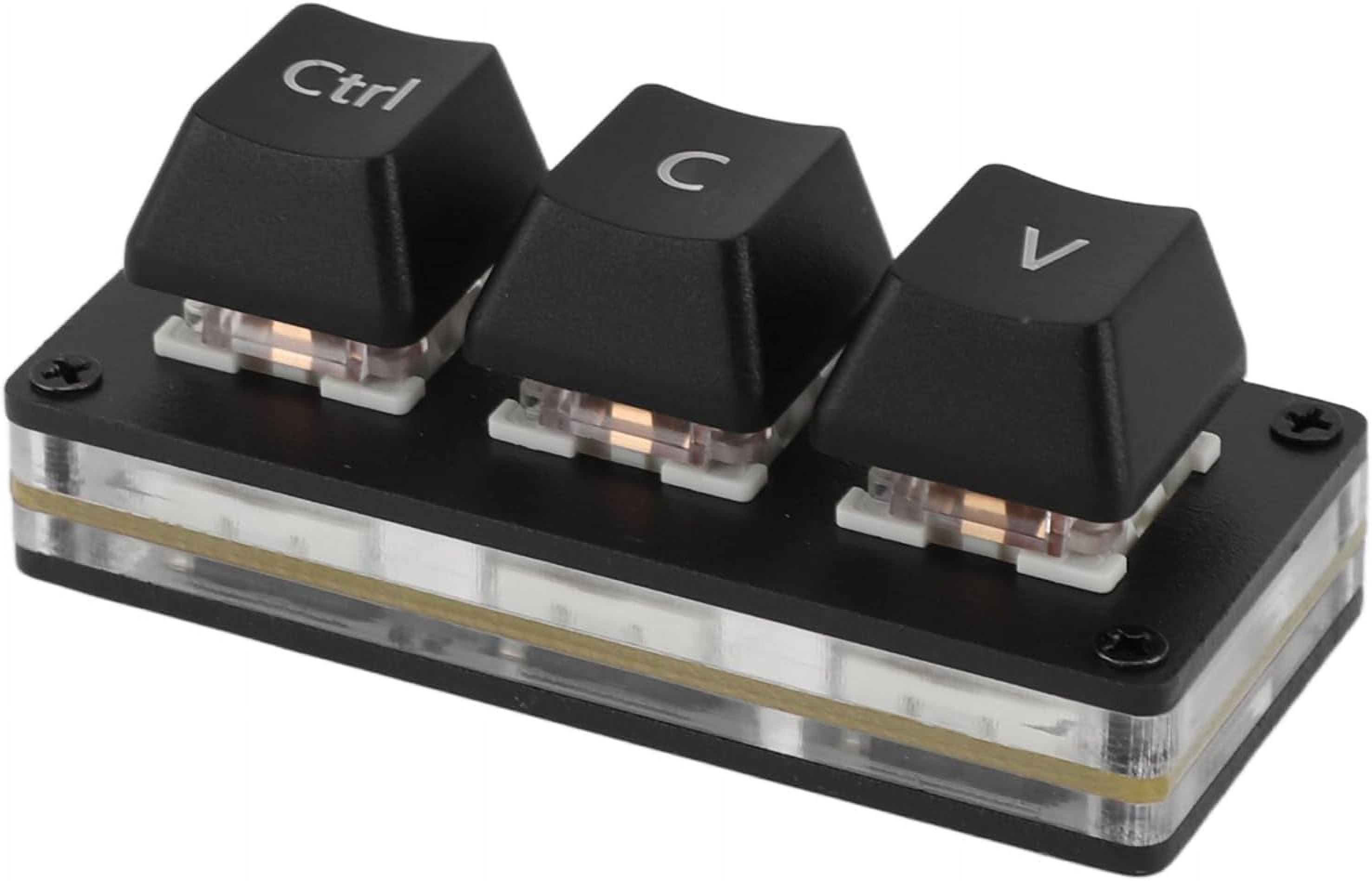 ZY3 Key Mini Keypad, Red Switch Hot Swappable Colorful Backlight ...