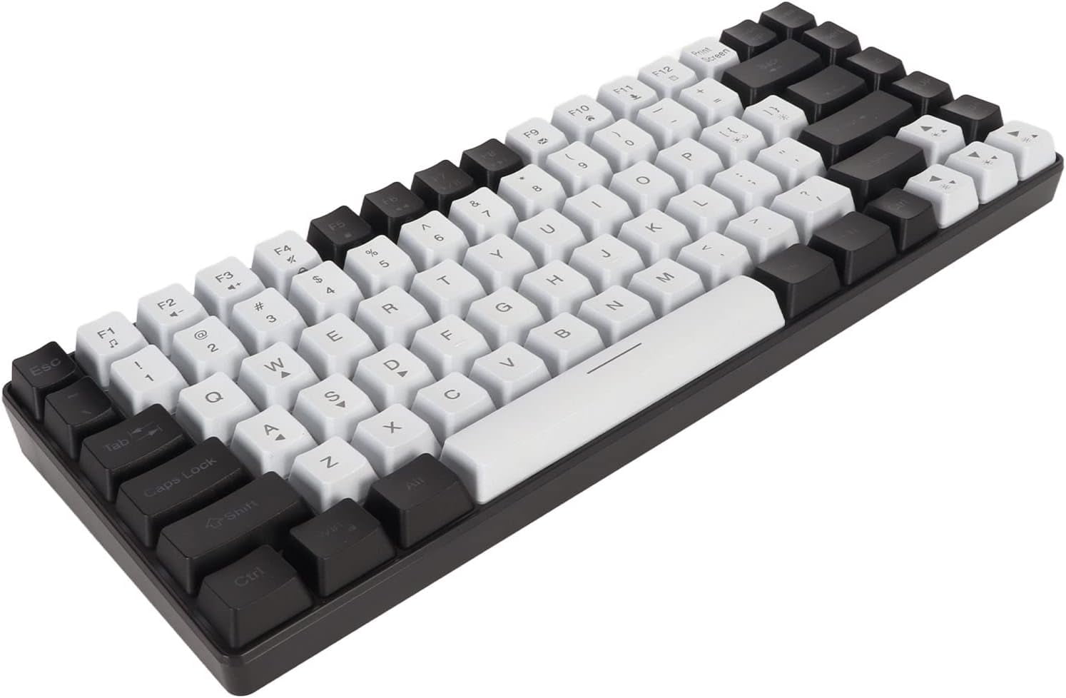 ZY80% Mechanical Feeling Gaming Keyboard, 84 Keys Hot Swappable Wired ...