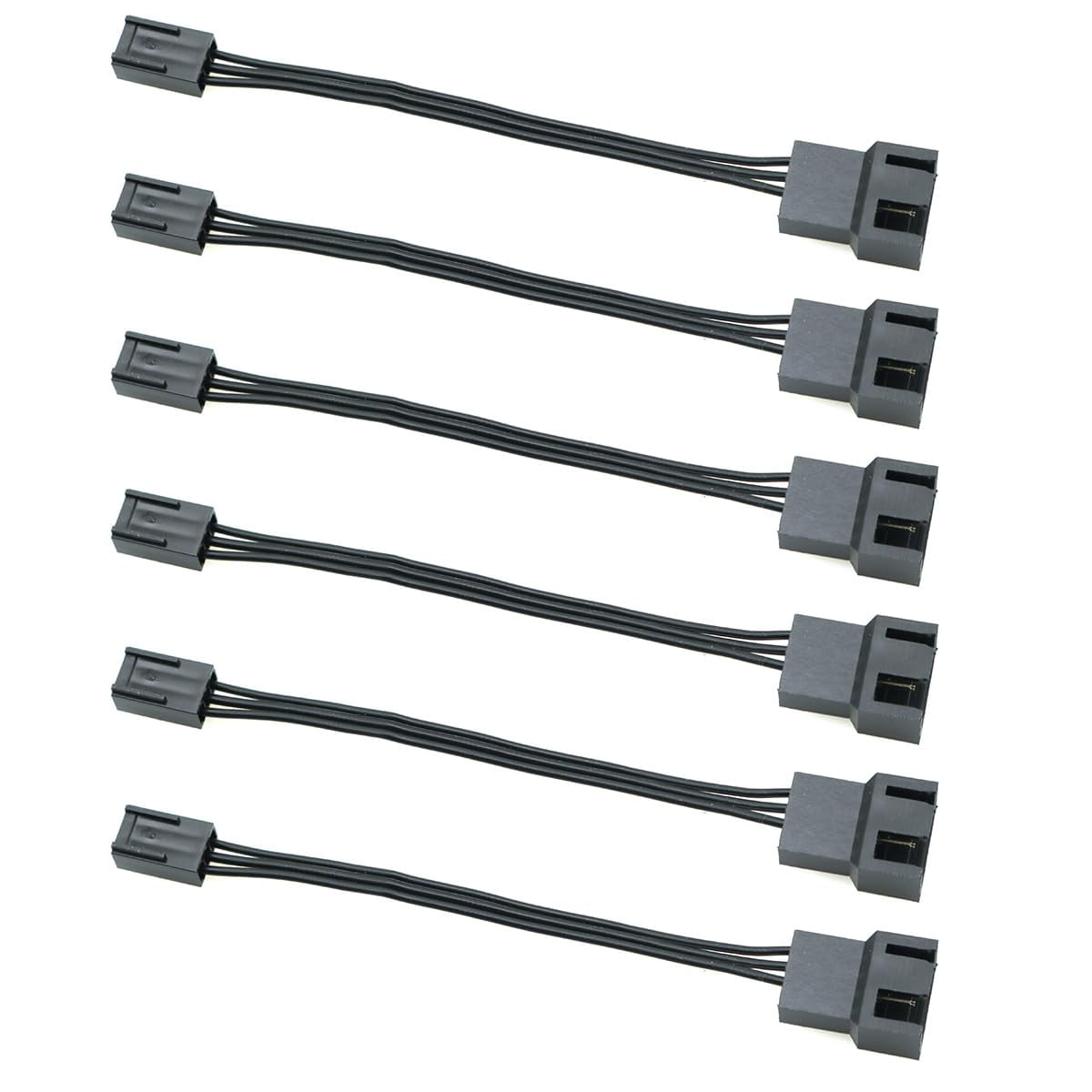 ZYAMY 6PCS 4 Pin RRF12 PWM to 3 Pin Standard Fan Adapter Cable Length 3 ...