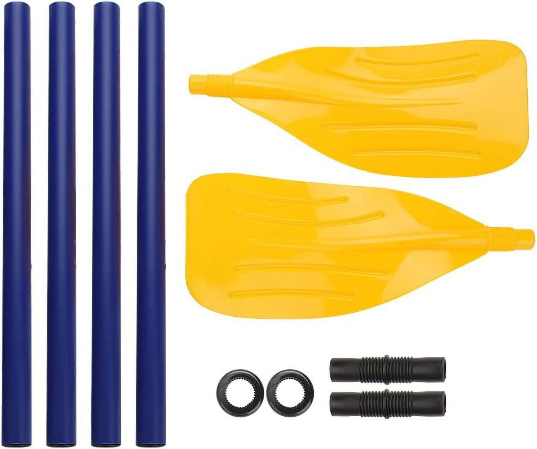 ZYBoat Oars, Pair of Kayak Paddles Rubber Dinghy Oars Emergency Multi ...