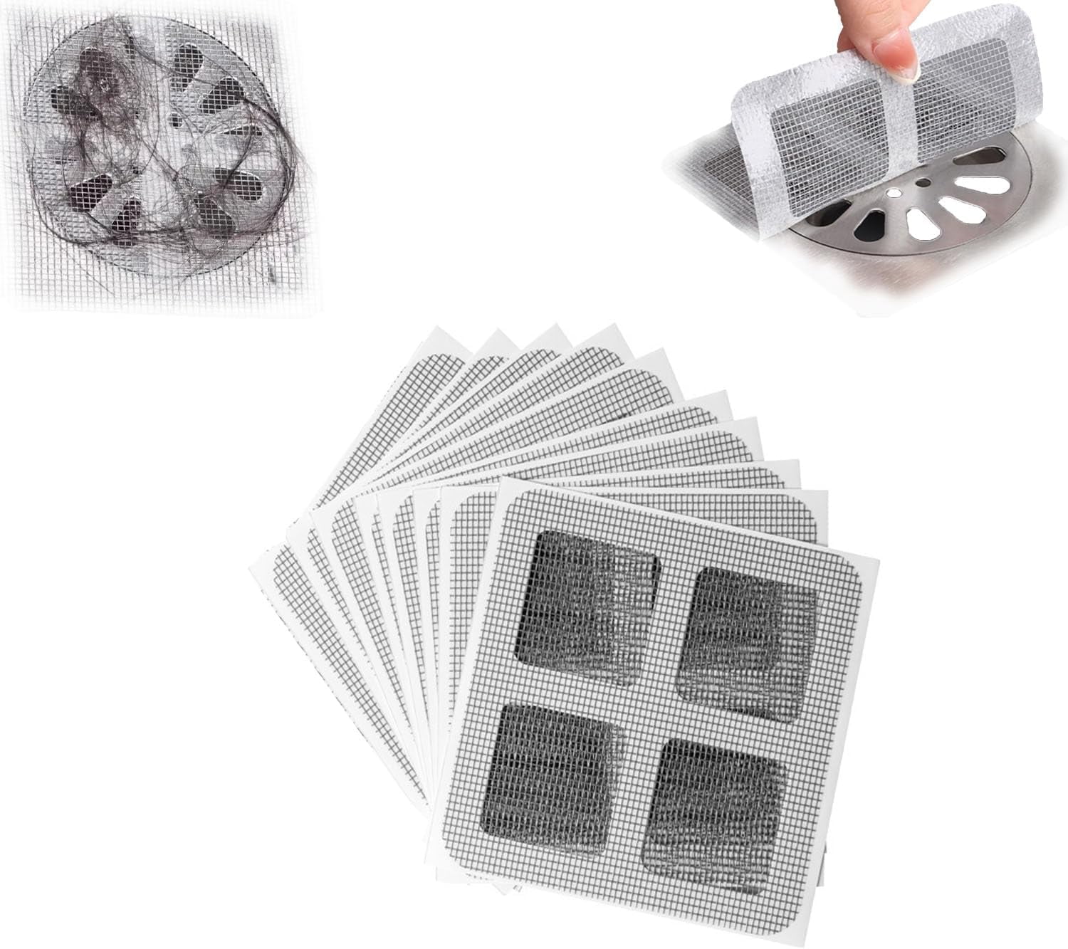 ZYDisposable Hair Drain Sticker, Drain Strainer Disposable Floor Drain ...