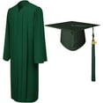 Zygraduation Gown Set Matte Graduation Gown Cap Tassel Set Judge