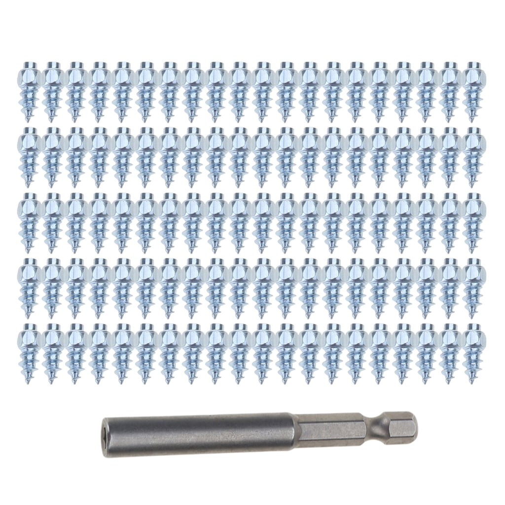 ZYHARUKO 100Pcs Carbides Screw Tire Studs Wheel Tyre Snow Studs Snow ...