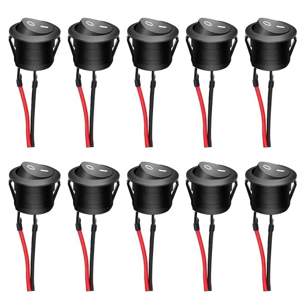 ZYHARUKO 10Pcs Round Rockers Switch Toggle Control for Car Or Boat 12V ...