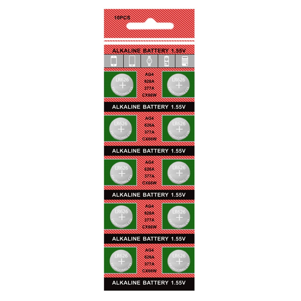 ZYHARUKO 20pcs/10Pcs AG4/377/LR626 Watch Battery Button Coin Cell ...