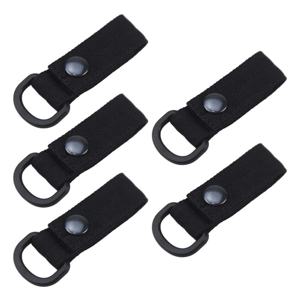 ZYHARUKO 5 Pcs D-Rings Clip Strap with Loop for Backpack, Military D ...