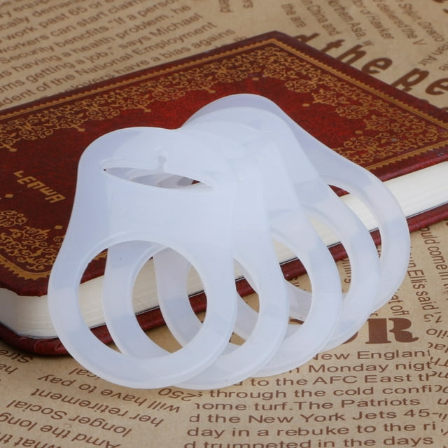 ZYHARUKO 5pcs Multi Colors Silicone Baby Pacifier Holder Clip Adapter ...