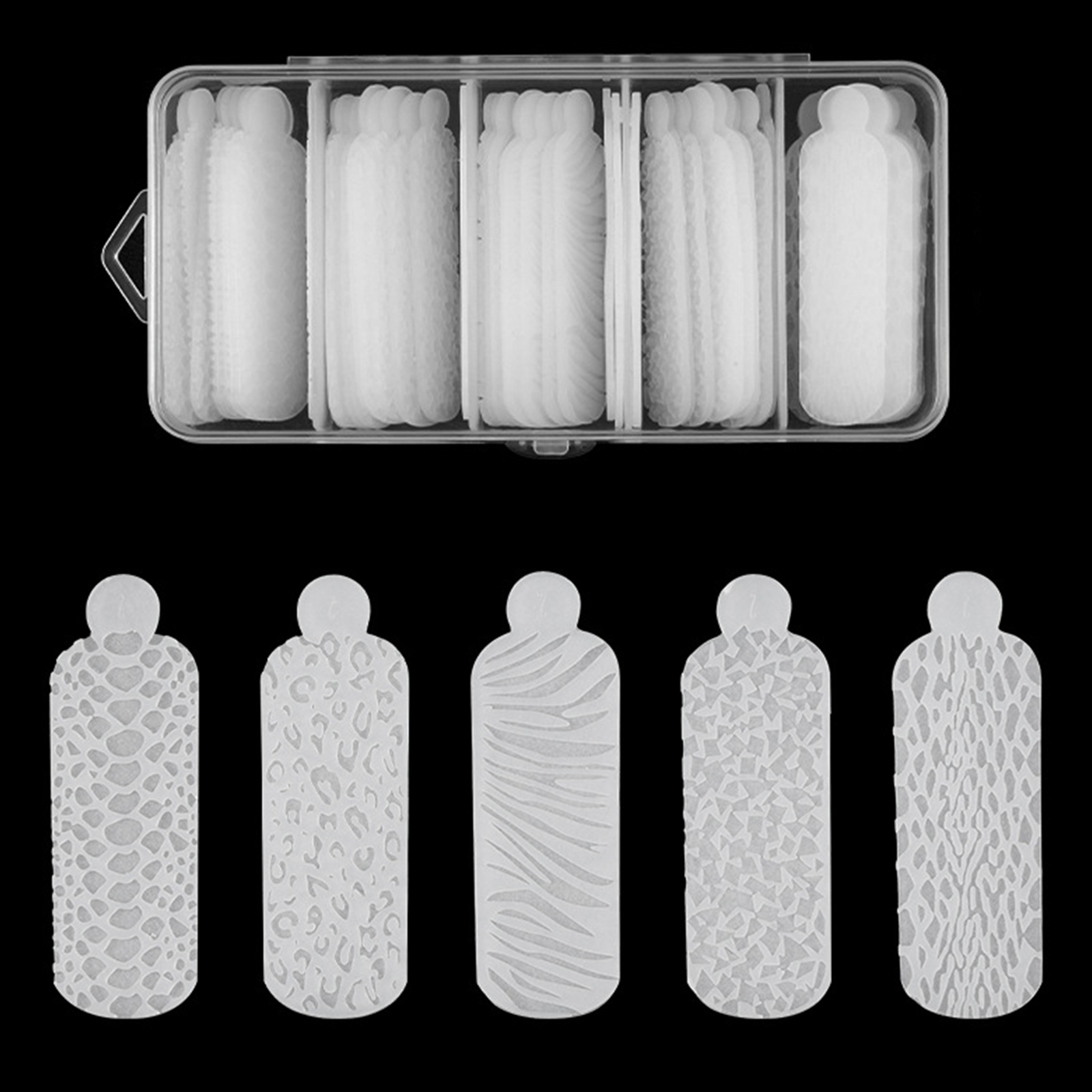 ZYHARUKO 60Pcs 3D Silicone Double Forms Mould Sticker Set Silicone ...