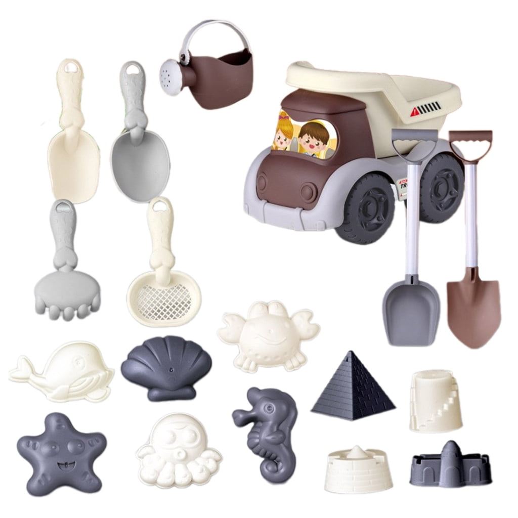 ZYHARUKO Beach Toy Outdoor Sand Play Bucket Toy with Shovel Rake Garden ...