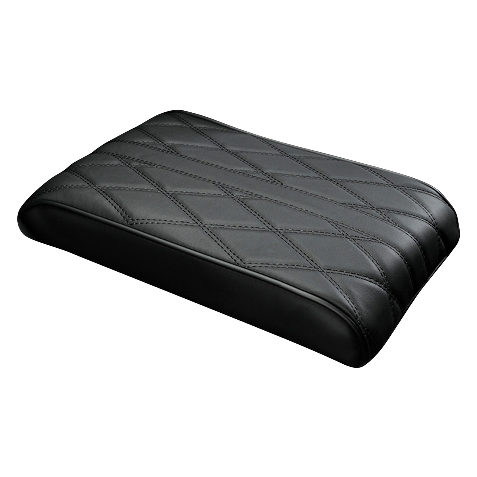 ZYHARUKO Car Armrest Storage Box Mat, Embroider Leather Car Center ...