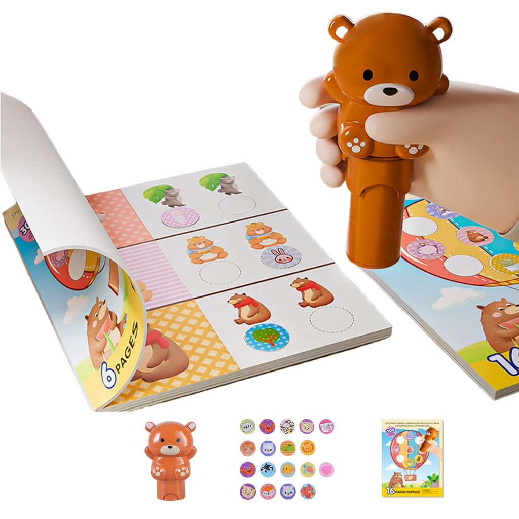 ZYHARUKO Cartoon Sticker Stamp with 300 Cartoon Sticker and 6 Pages ...