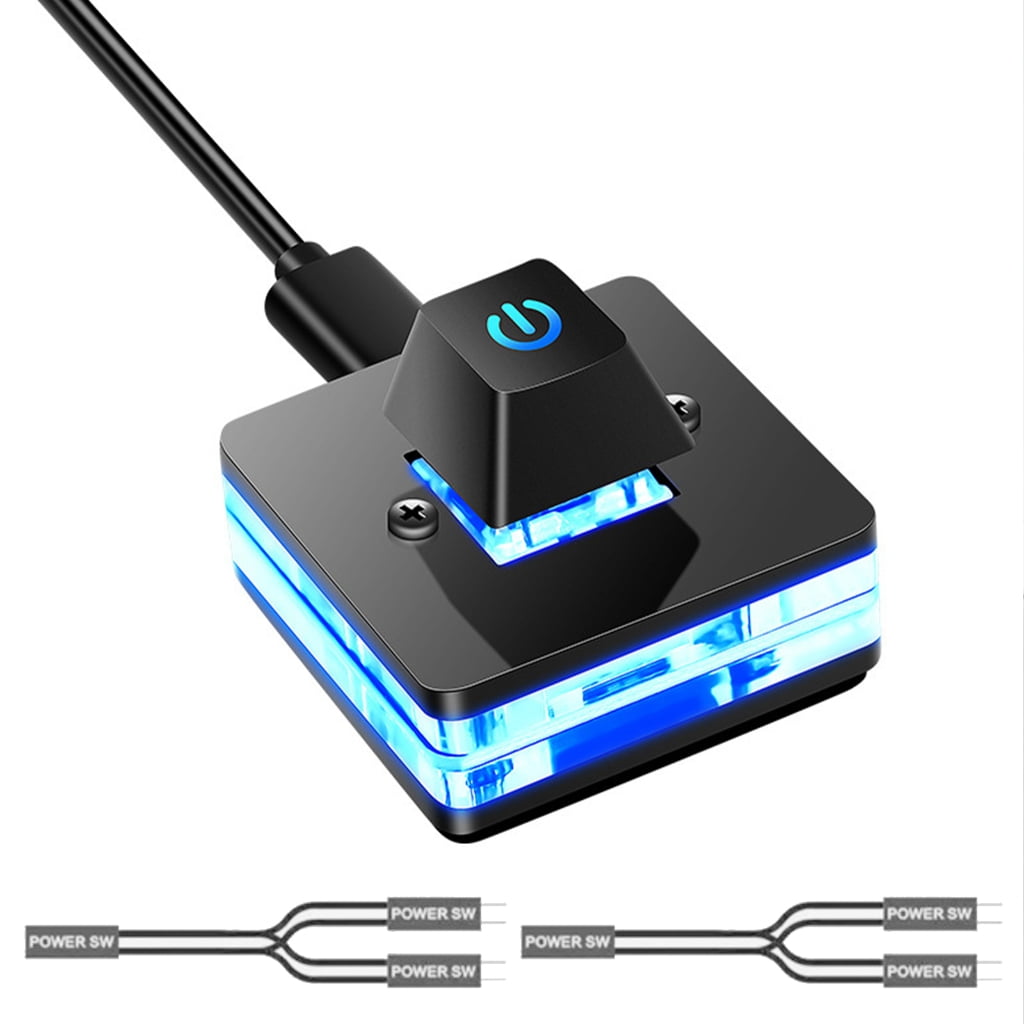 ZYHARUKO Desktop Computer Power Button with Extension Cable and LED ...