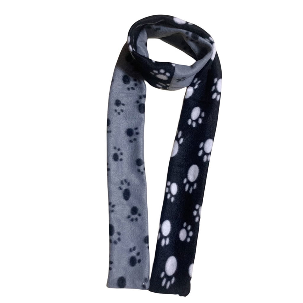 ZYHARUKO Dog Cat Paws Print Womens Infinity Scarf Lightweight Fleece ...