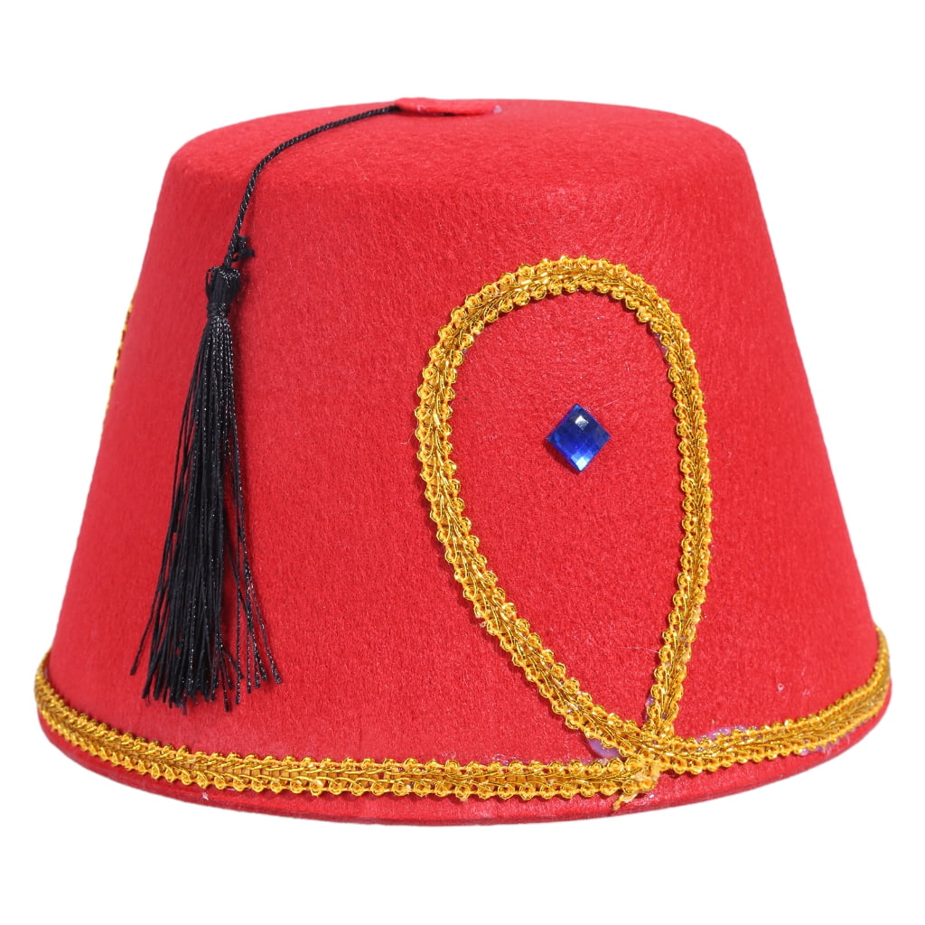 ZYHARUKO Exotic Turkish Hat Moroccan Themed Headwear with Gold Trim ...