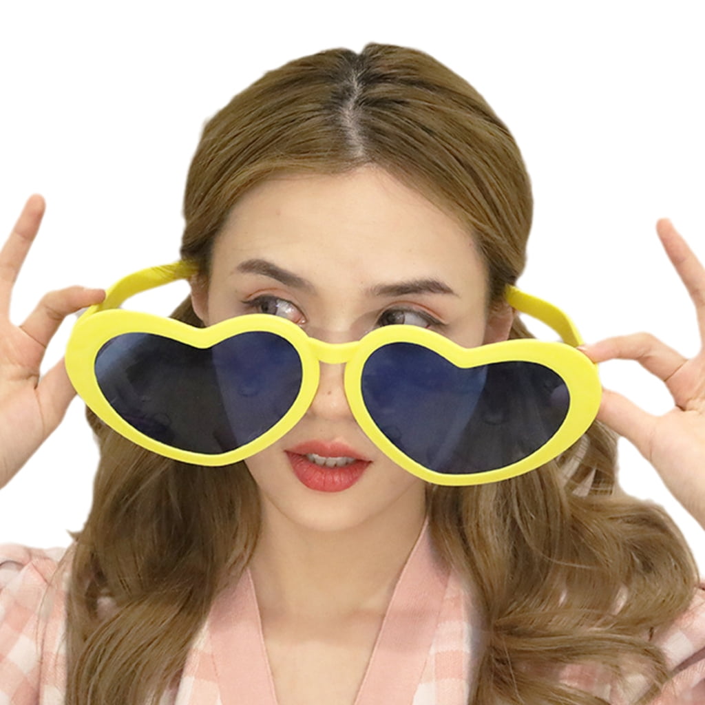 ZYHARUKO Funny Oversized Heart Shape Sunglasses for Party Cool ...