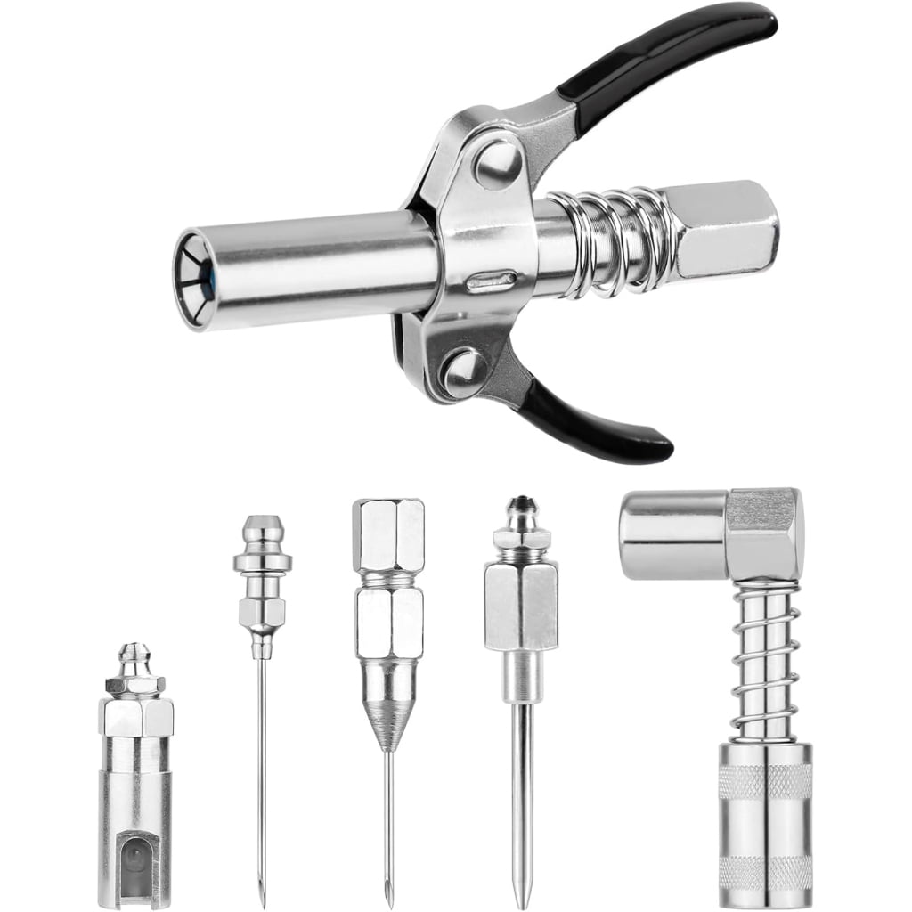 ZYHARUKO Grease Guns Needle Nozzle Couplers Fittings, 90 Degree ...