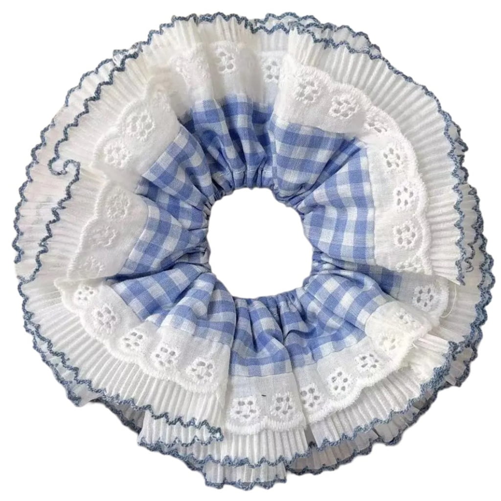 ZYHARUKO Lace Hair Scrunchies Thick Updo Oversized Hair Scrunchy ...
