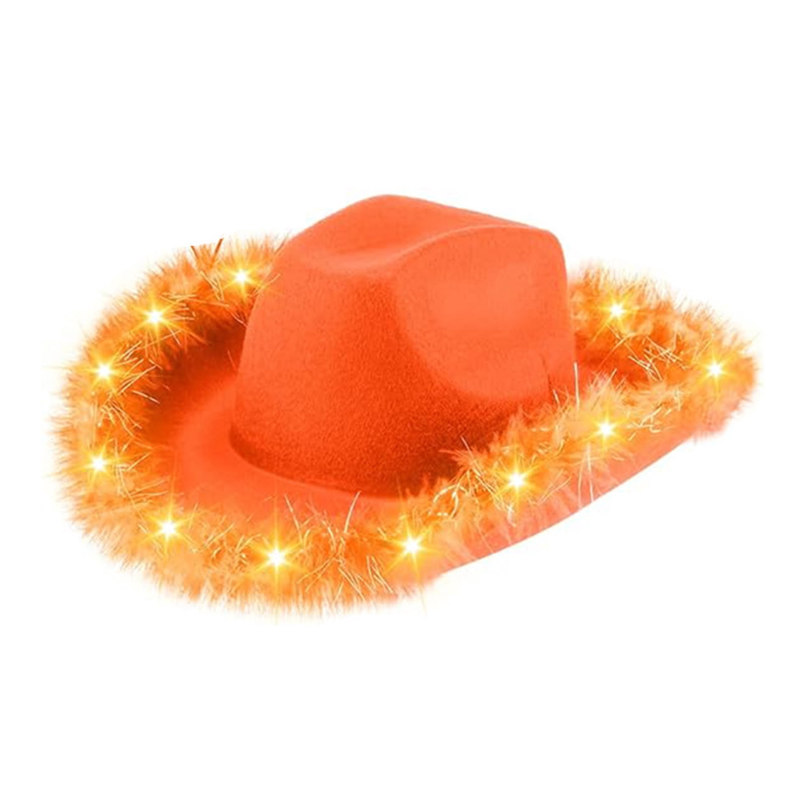 ZYHARUKO Light Up Hat Western Flashing Hat Music Festival Hat ...