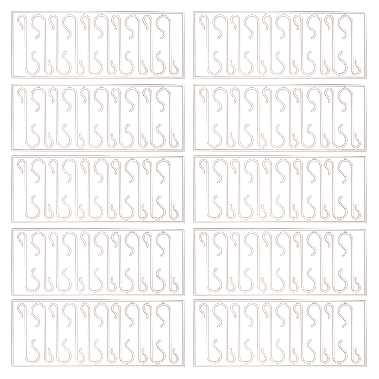 ZYHARUKO Pack of 100 S Hook Metal Wire Hanger Miniature S Hook for ...