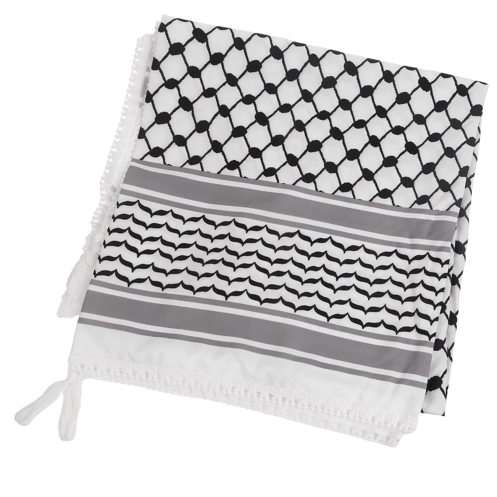 ZYHARUKO Religious Arab Adult Keffiyeh Headscarf Turban Jacquard ...