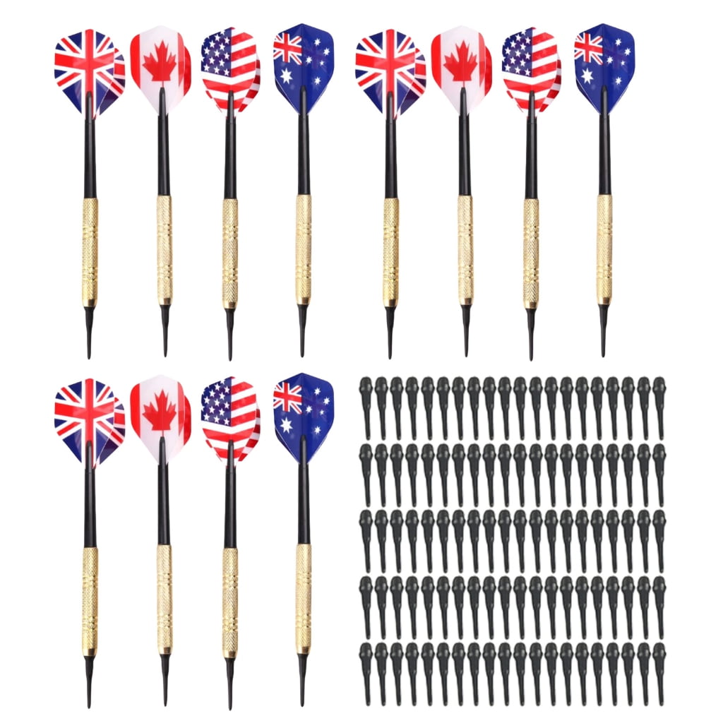 ZYHARUKO Safe Darts 12Pieces 14g Darts Set Soft Plastic Tip Plastic ...
