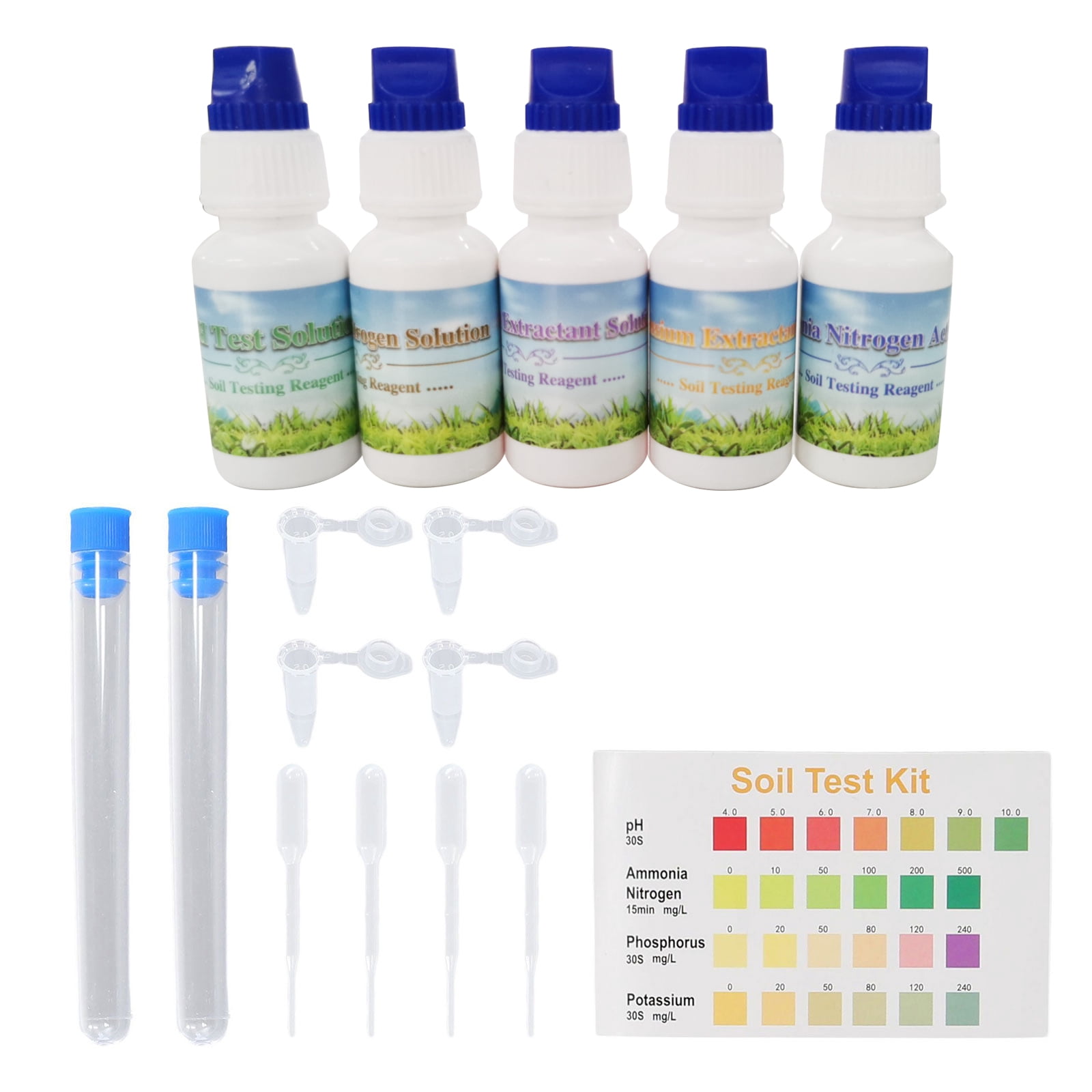 Soil Testing Kit ZYHARUKO Soil Test Set, Accurate Portable Soil Acidity ...