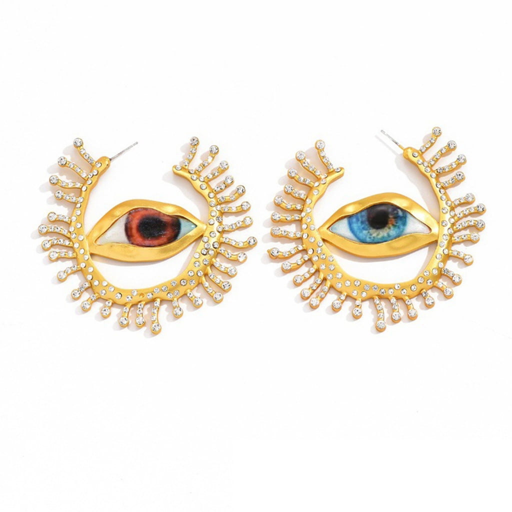 ZYHARUKO Unique Alien Pupil Ear Drop Exaggerate Irregular Earwear ...