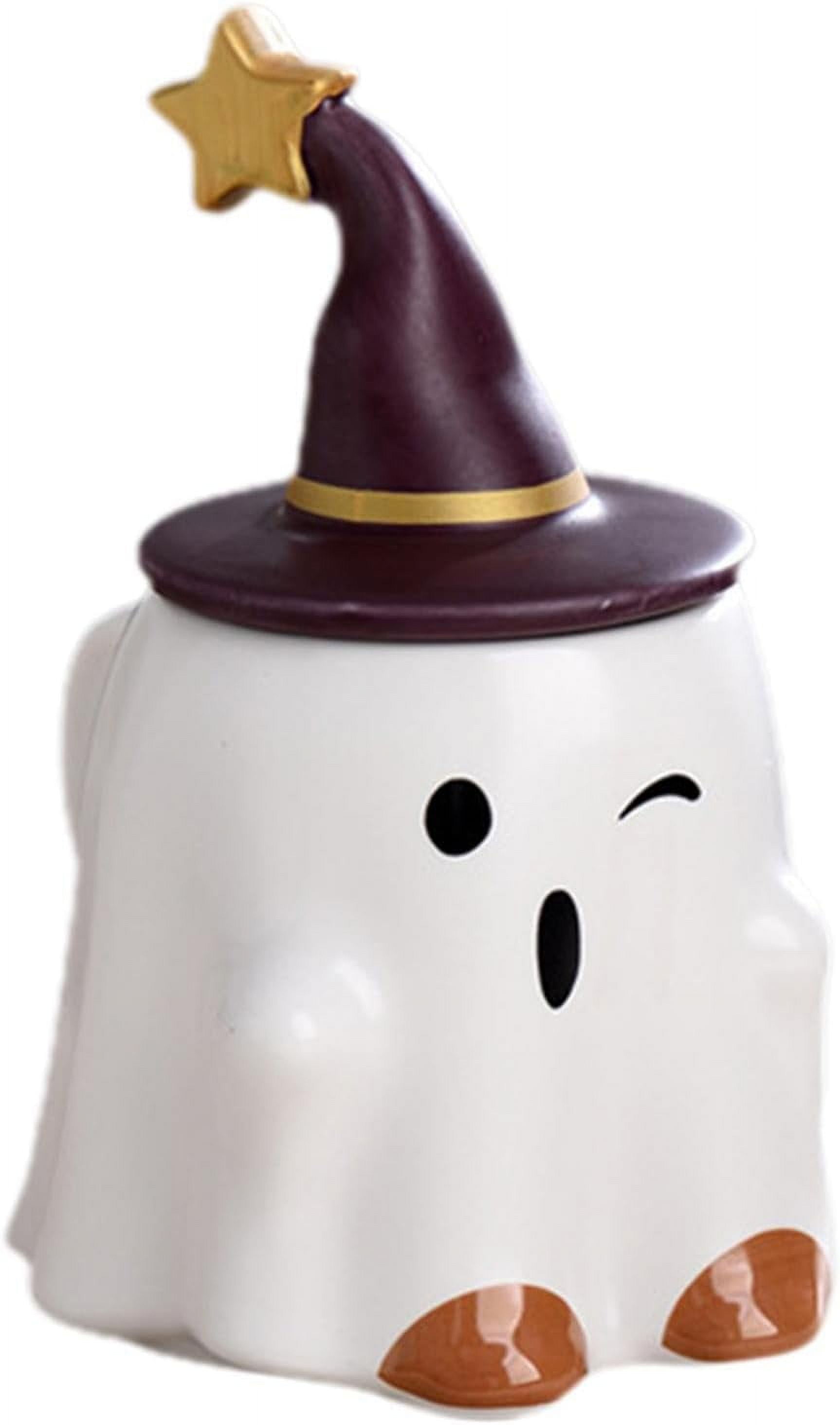 ZYHalloween Ghost Mug, Cute Ghost Cup with Hat Lid, Halloween Ghost ...