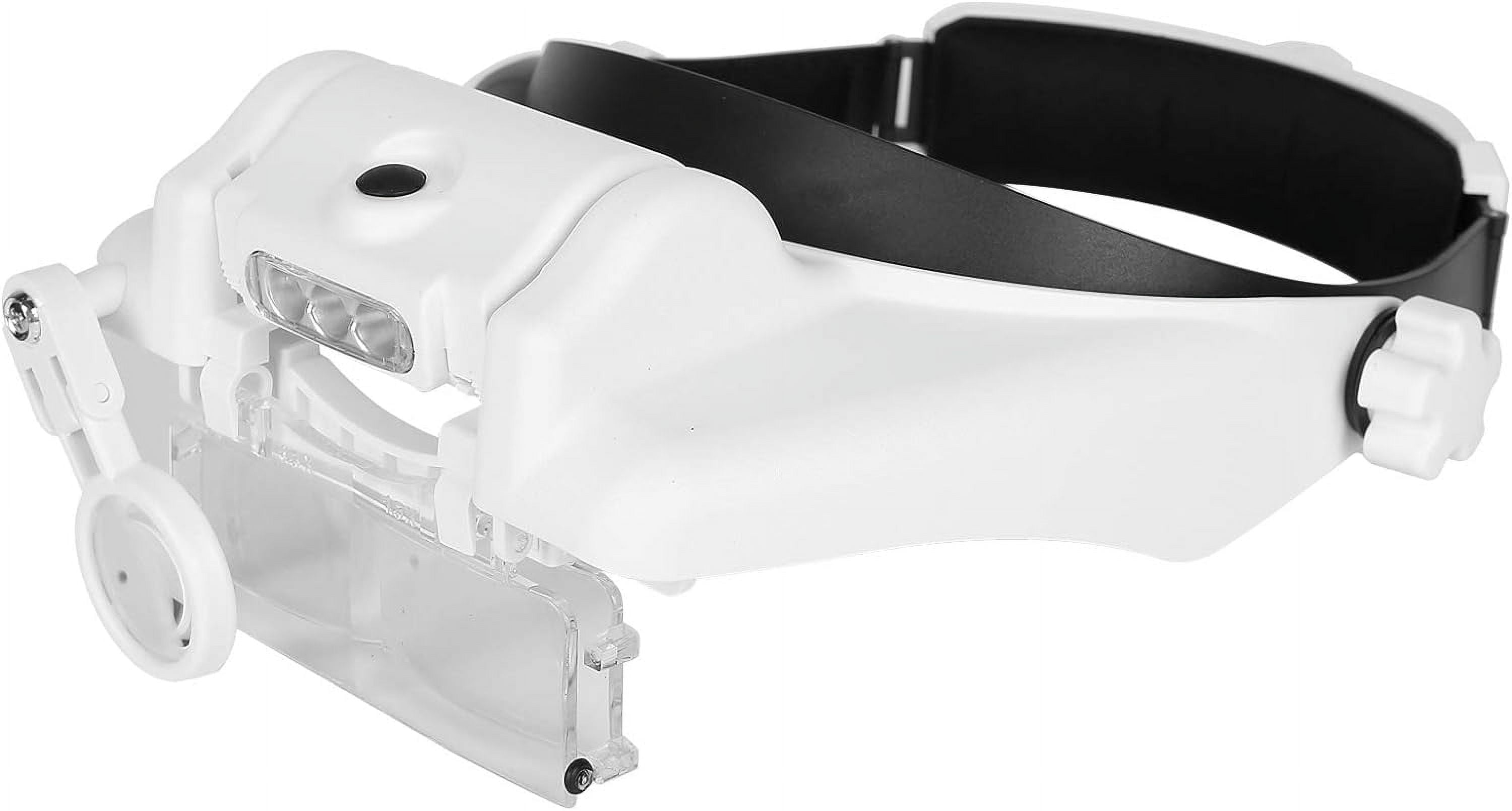 ZYHeadband Magnifier,Head Mount Magnifying Glass, LED Helmet Magnifier ...