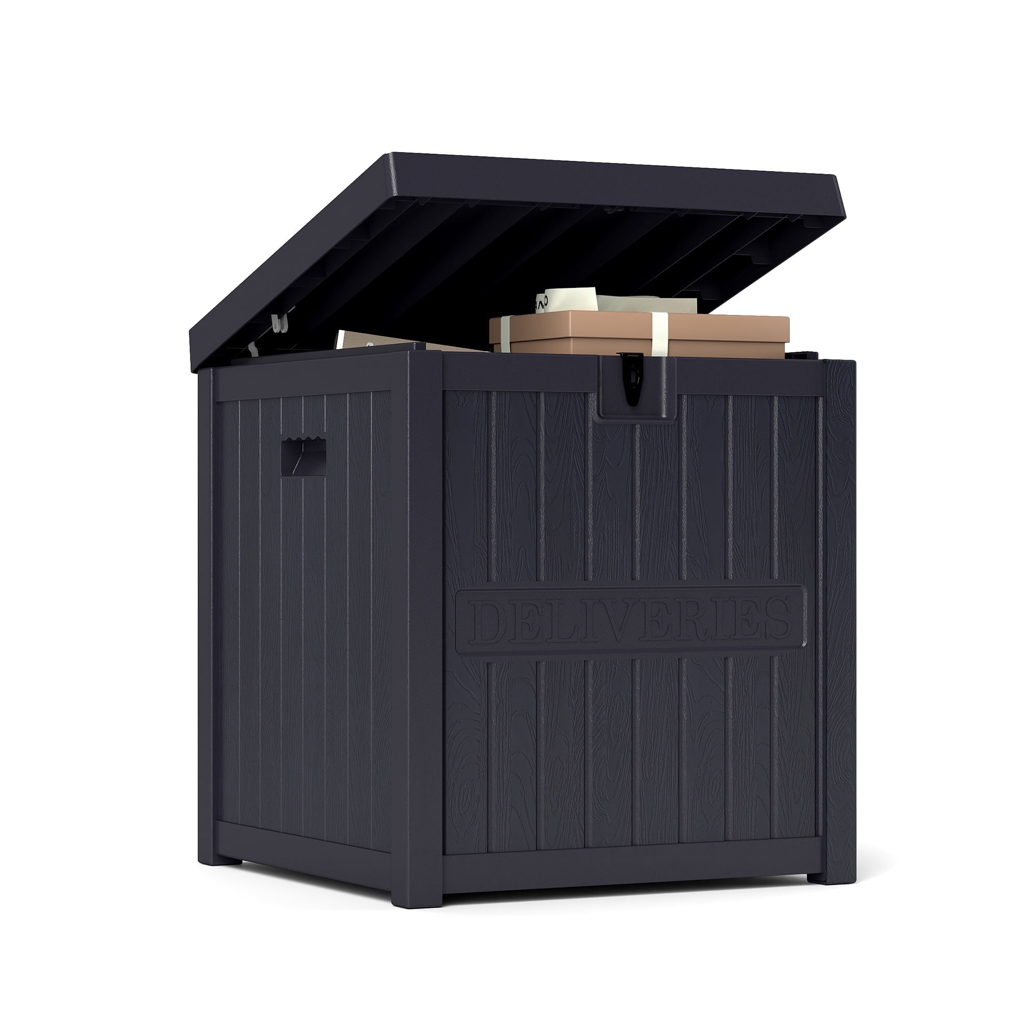 ZYJOYY Outdoor Package Delivery Box, Lockable and Waterproof Storage ...