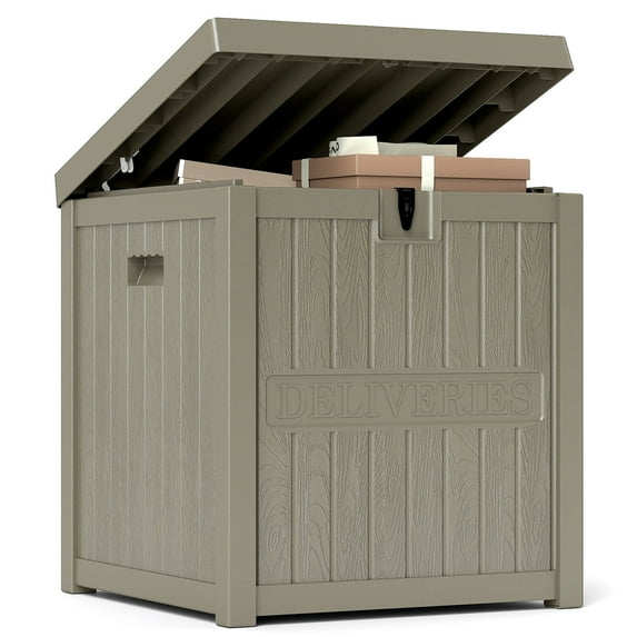 ZYJOYY Outdoor Package Delivery Box, Lockable and Waterproof Storage ...