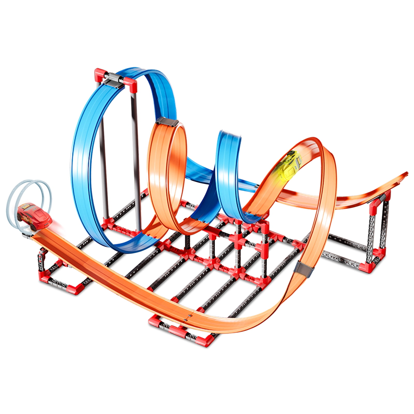 ZYLEGEN Race Car Track Toy Set, Wheels Car Track with Construction ...