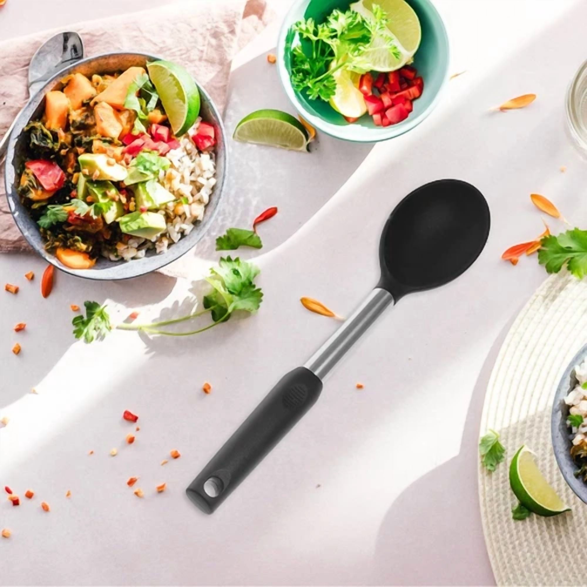 ZYLER- Silicone Kitchenware Set Non Scratch Cooking Utensils Spatulas ...