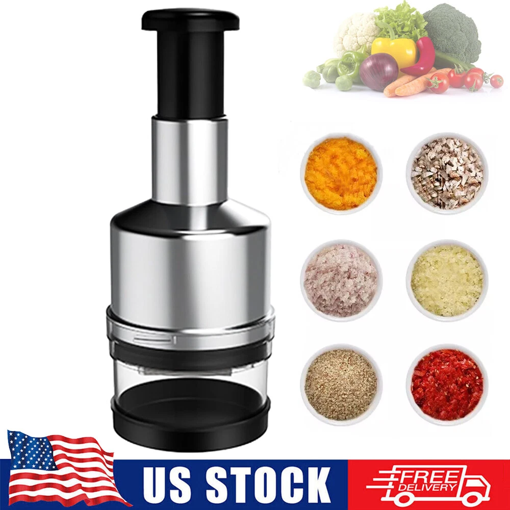 ZYLER- Vegetable Fruit Salad Hand Chopper Cutter Onion Garlic Food ...