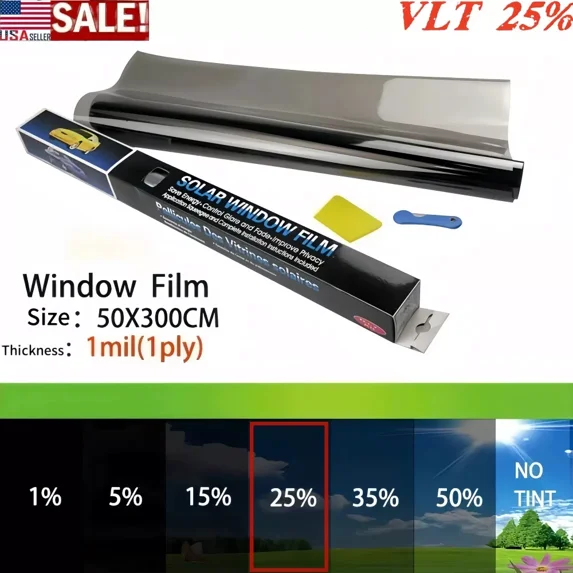 ZYLER- Window Tint One Way Mirror Film Uv Heat Reflective Home Office ...