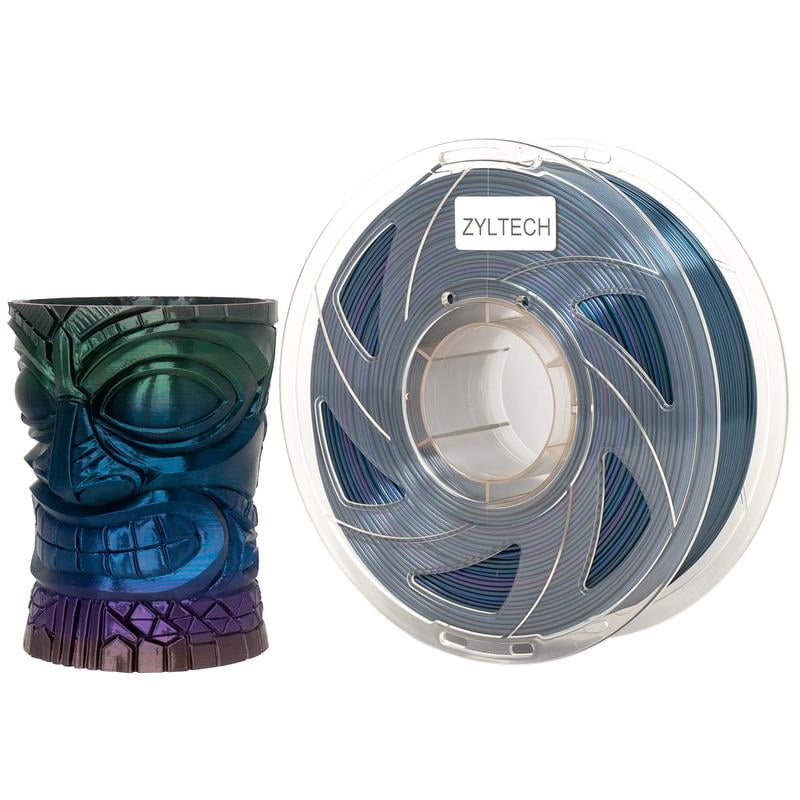 ZYLtech Rainbow Transitional Silk Series 3D Printer Filament 1.75 1 kg ...