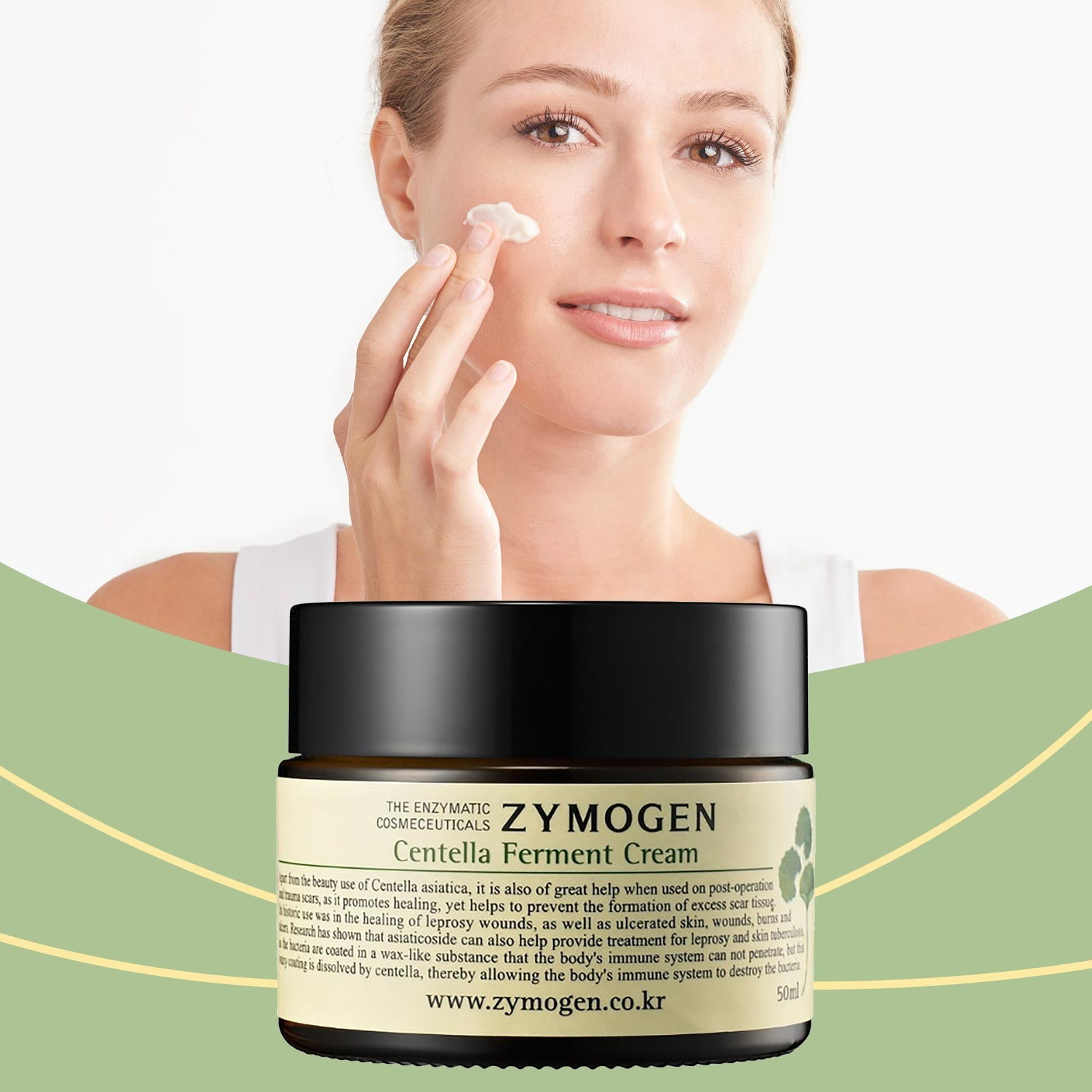 ZYMOGEN Centella Ferment Cream – 50g (1.76 Oz), Soothing Facial ...