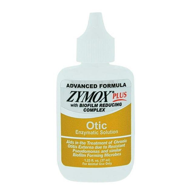 ZYMOX Advanced Formula Otic Plus Enzymatic Ear Solution for Dogs and ...