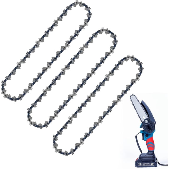 ZYNERY 3 Pcs 6 Inch Chainsaw Chains, Small Chain Saw Chains for ...