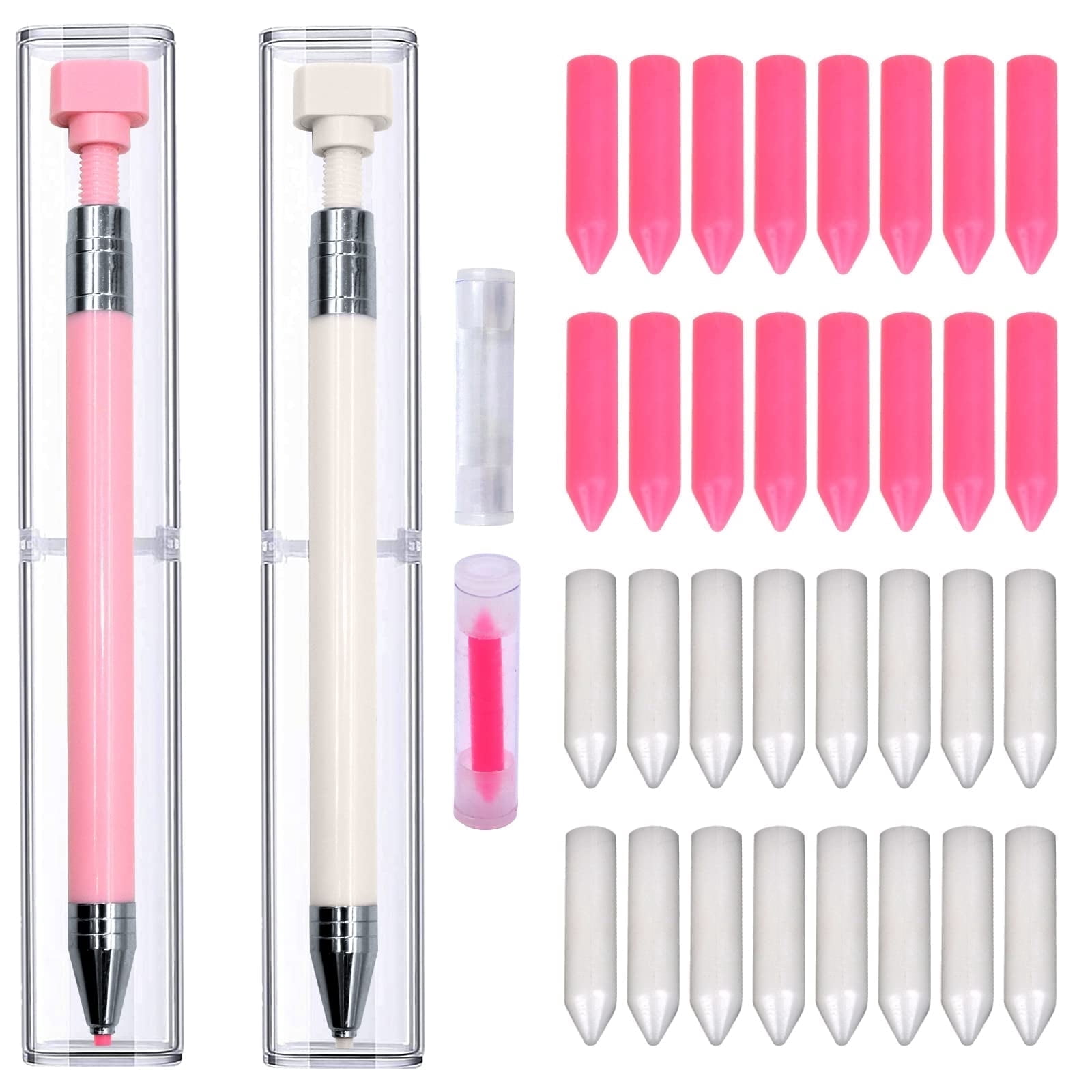 ZYNERY Diamond Painting Pen Kit, 34 Pcs Refillable Wax Pens with ...